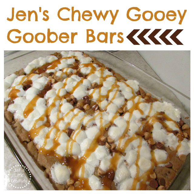Jen's Chewy Gooey Goober Bars {Recipe}